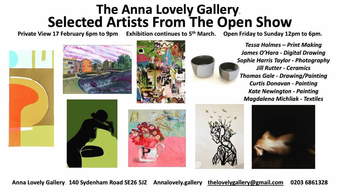 Selected artists from open show – Anna Lovely Gallery